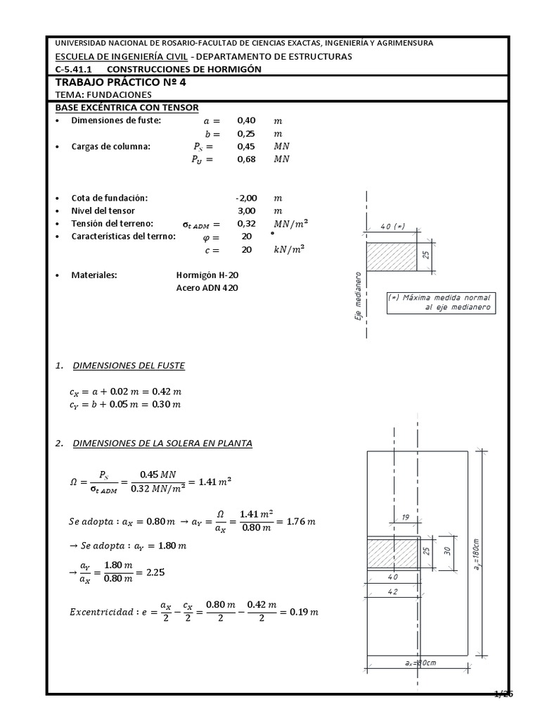 Base Excentrica Con Tensor | PDF