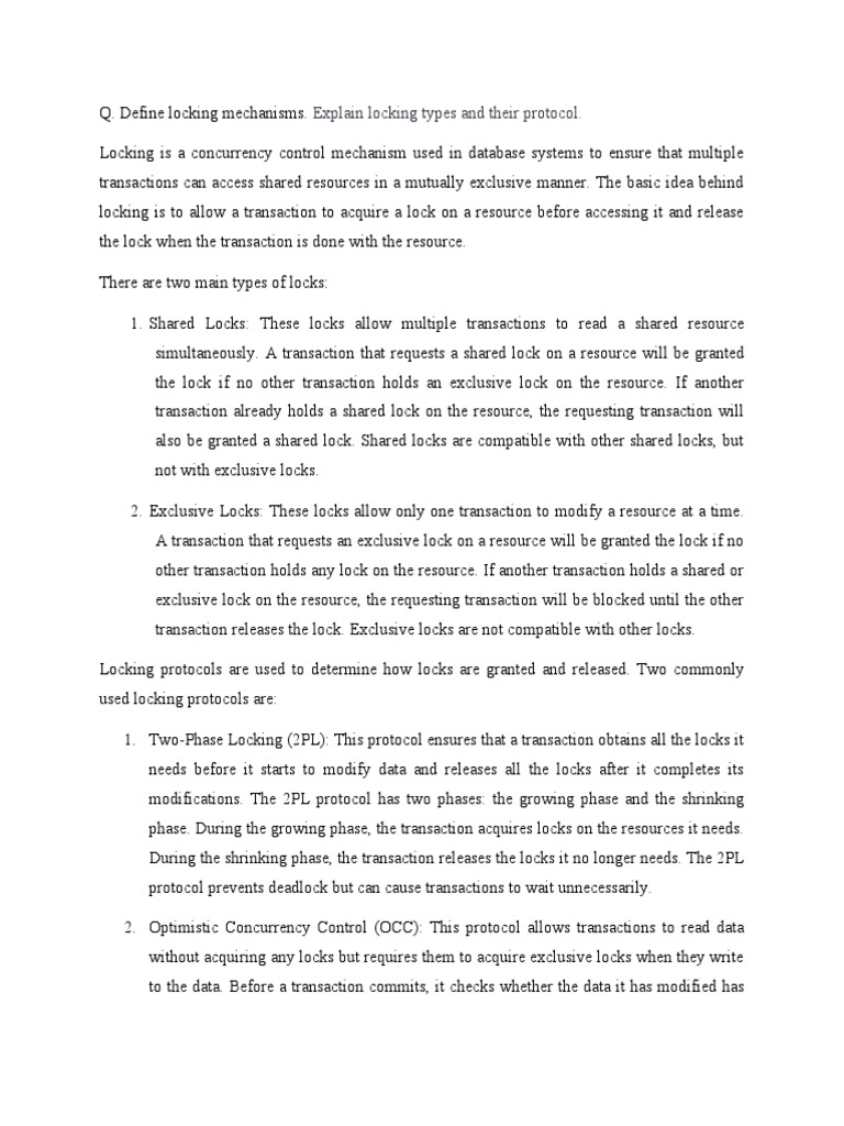 Database Questions Answer Pdf Database Transaction Acid