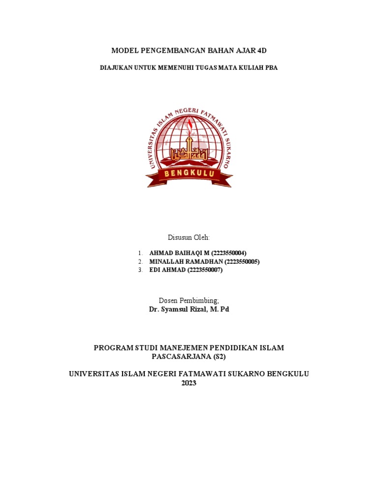 Model Pembelajaran 4D | PDF | Karier & Perkembangan | Seni
