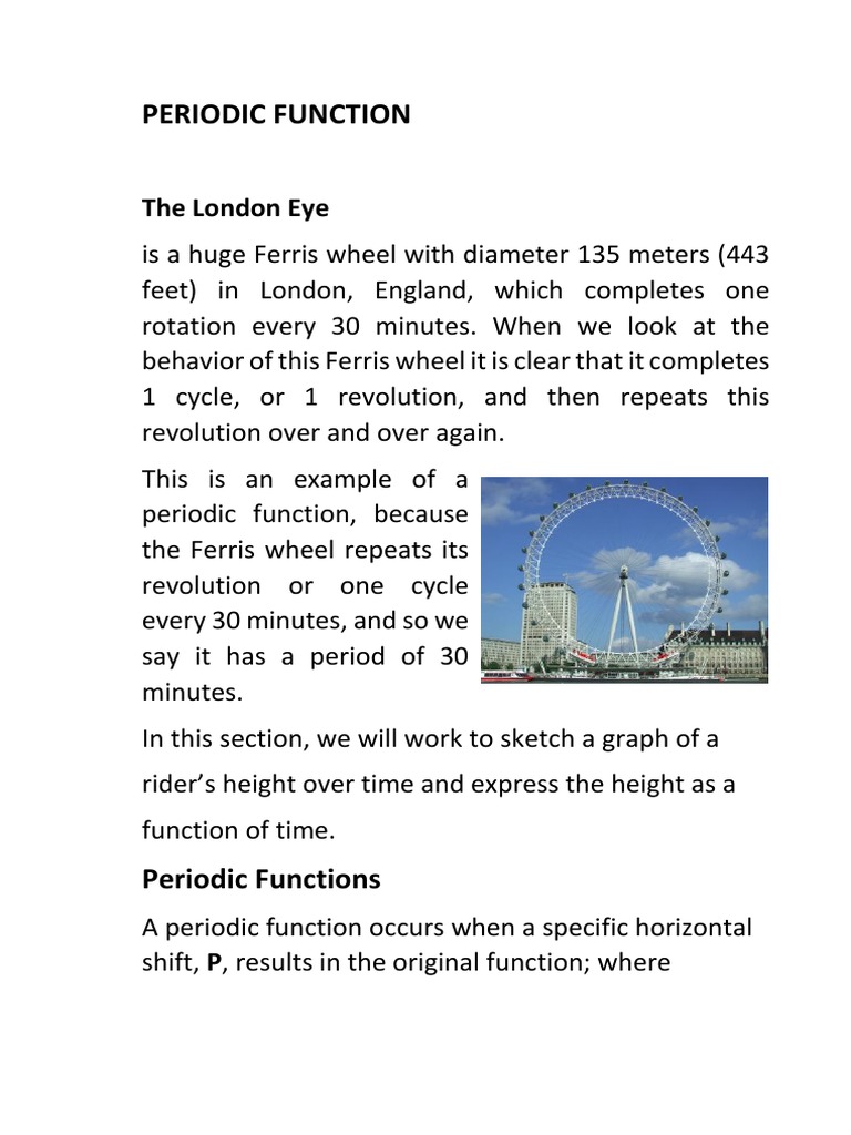 Periodic Function | PDF
