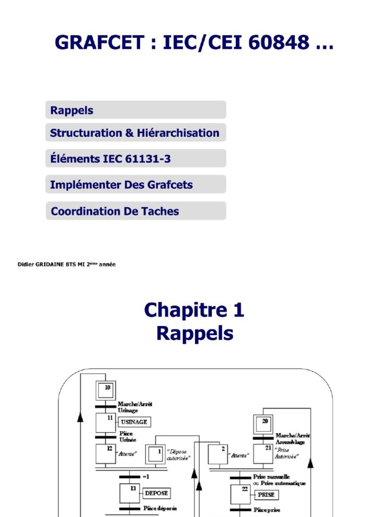 Cours GRAFCET | PDF