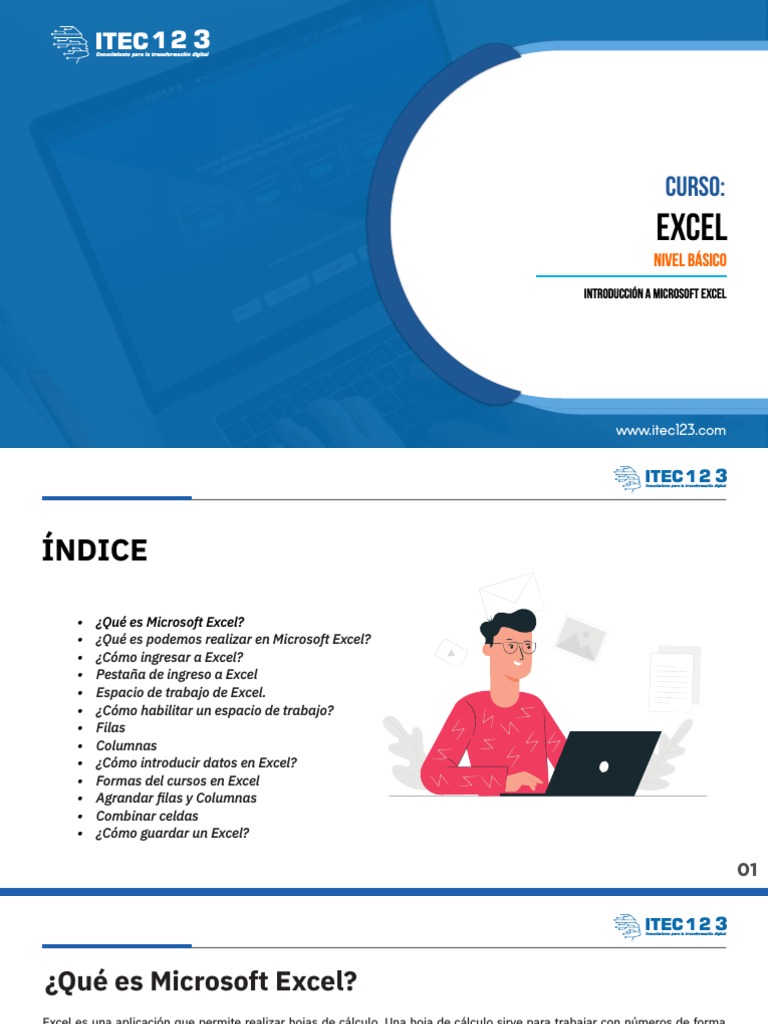 Excel Nivel Básico - Sesión 01 | PDF | Microsoft Excel | Microsoft