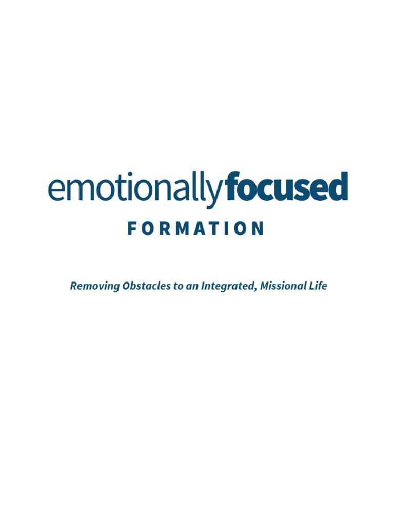 Emotionally Focused - Formation Workbook | PDF | Experience | Spirituality