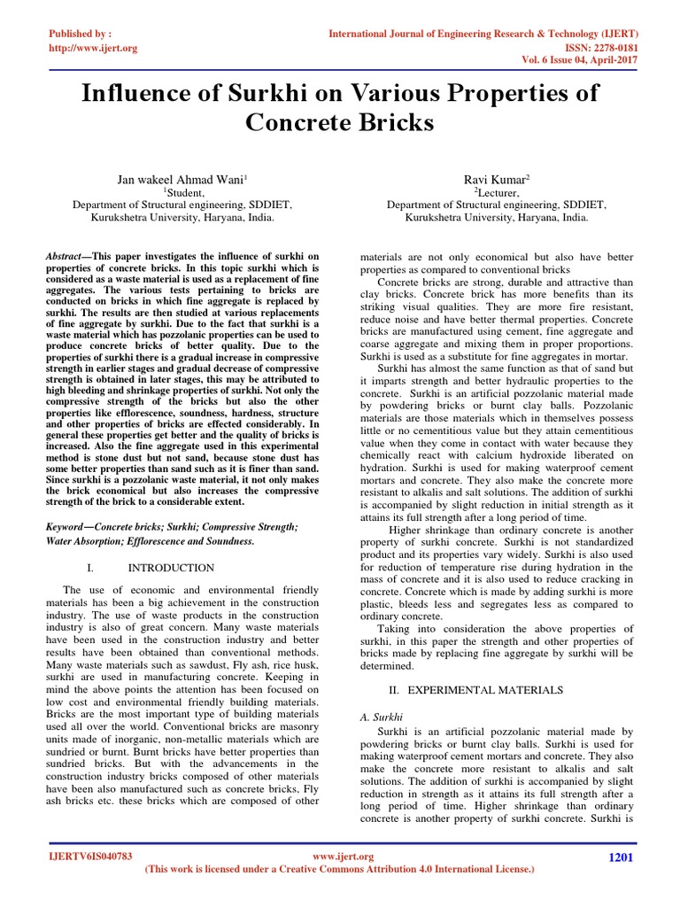 Surkhi | PDF | Concrete | Mortar (Masonry)