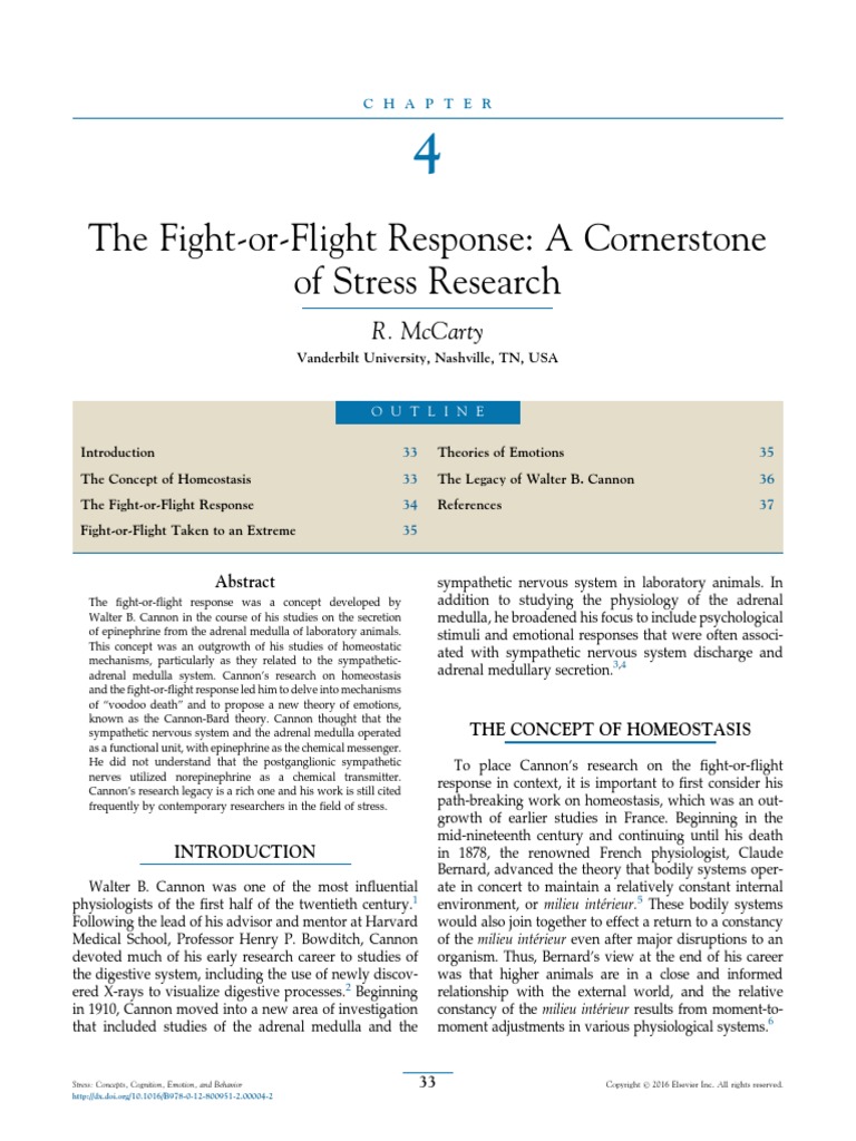 Mccarty2016 Fight-Flight | PDF