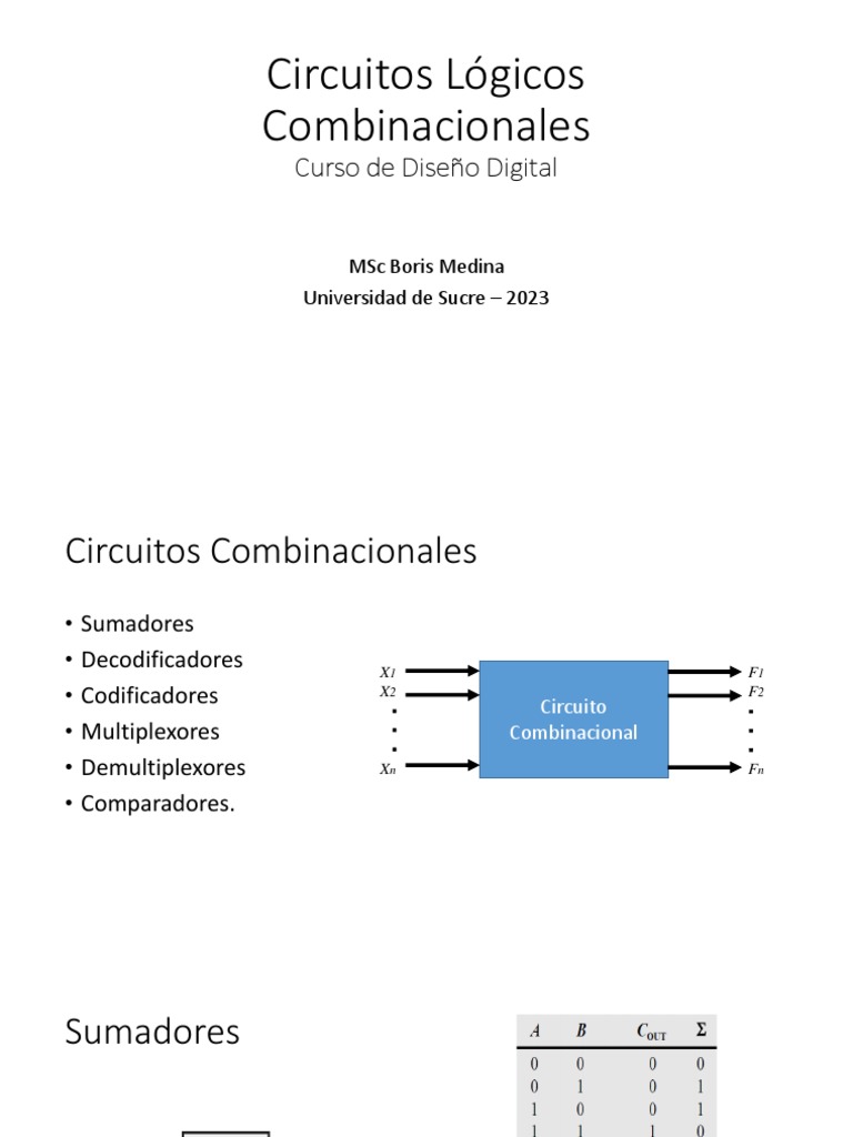 Circuitos Combinacionales | PDF