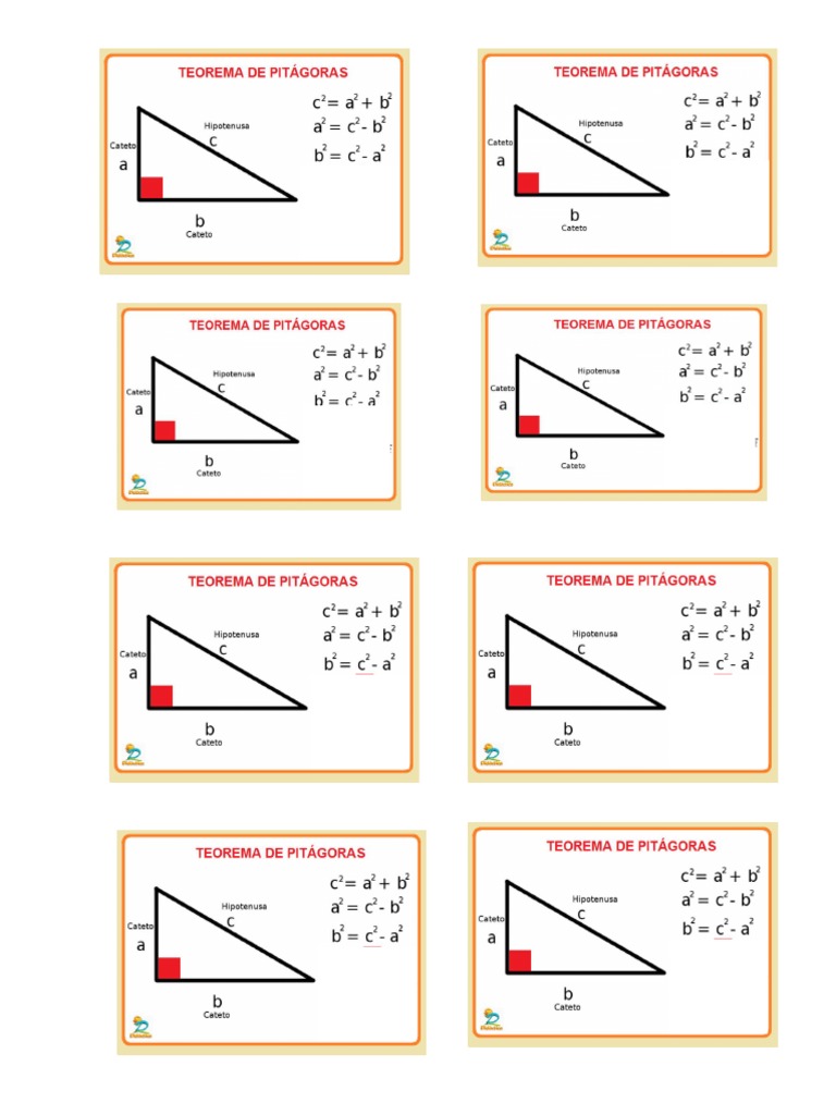 Guía Apoyo Teorema Pitágoras | PDF