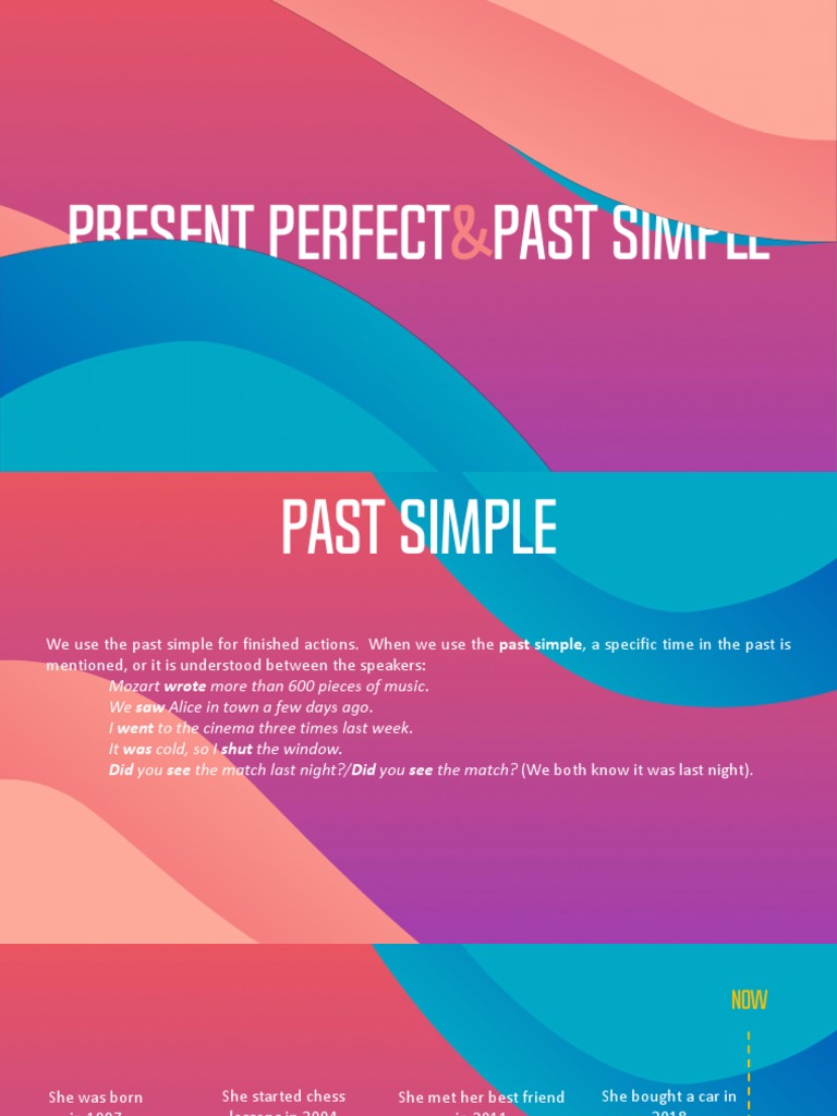 2A Present Perfect Vs Past Simple | PDF