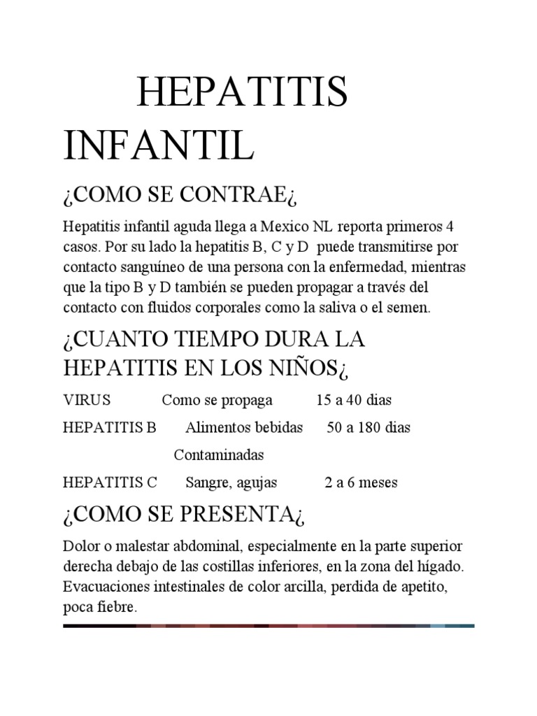 hapatitis infantil reny | PDF
