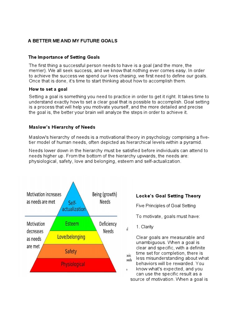 Future Goals and Success Strategies | PDF | Goal | Self Efficacy