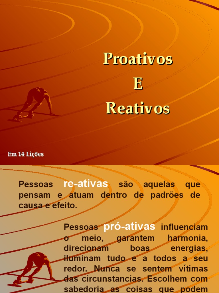 Proativo e Reativo | PDF