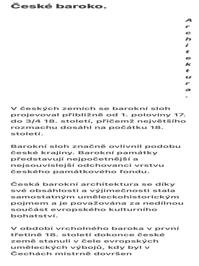 České Baroko. | PDF