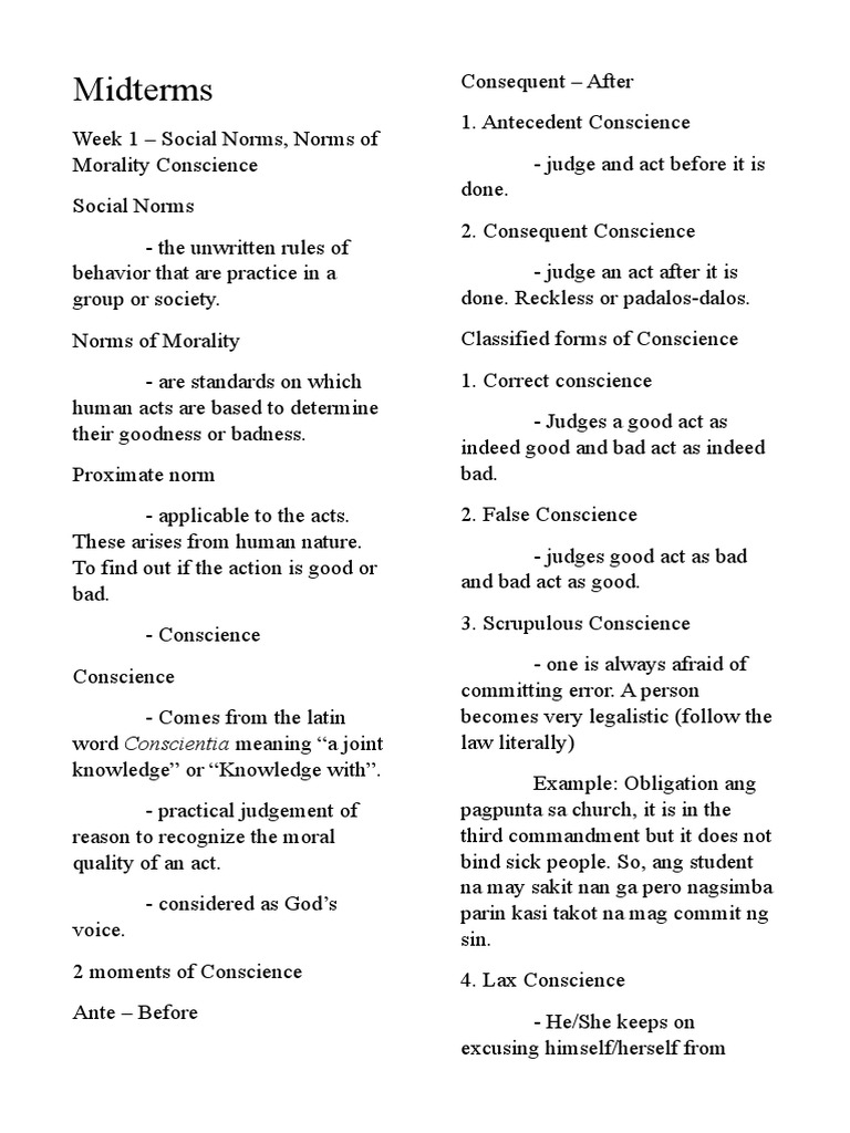 CFED Midterms Reviewer | PDF