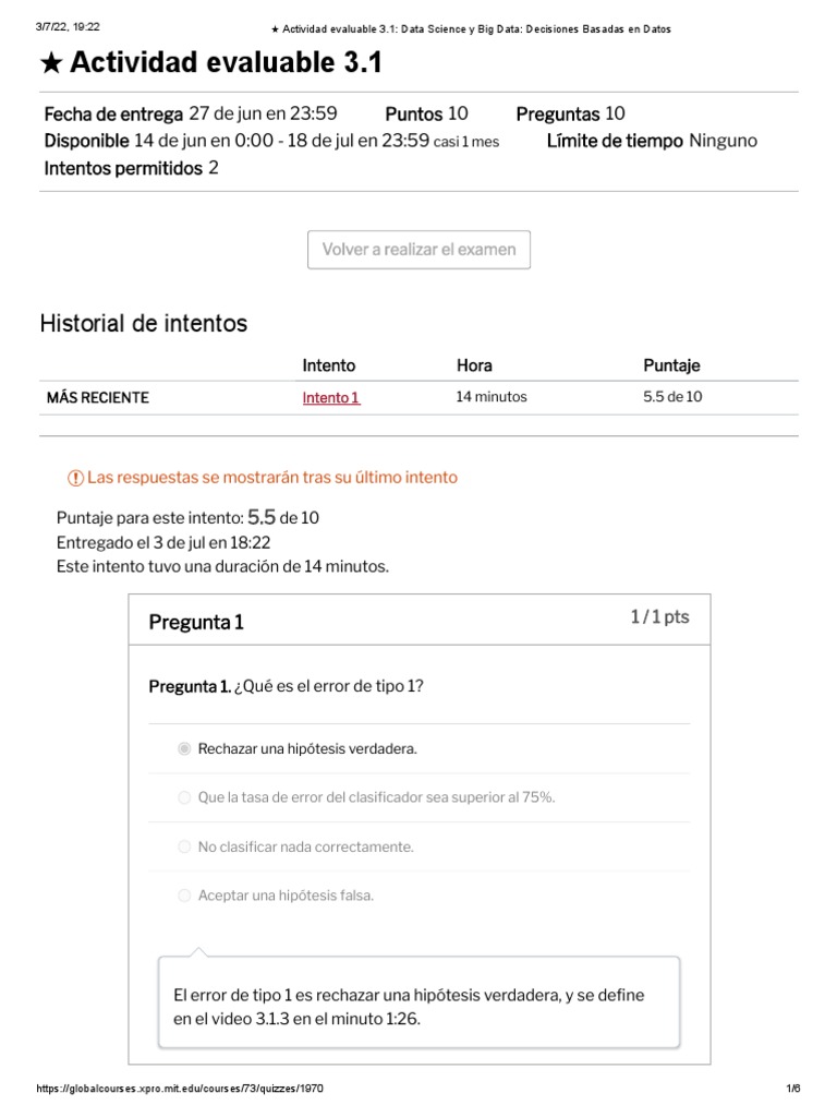 Actividad Evaluable 3.1 - Data Science y Big Data - Decisiones Basadas en Datos | PDF ...