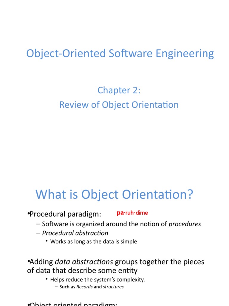 Review of Object Orientation | PDF | Inheritance (Object Oriented ... Review of Object Orientation | PDF | Inheritance (Object Oriented ...