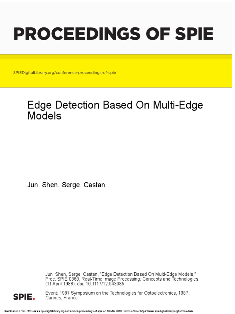 1988 Edge Detection Based On Multi Edge Models Pdf 5186