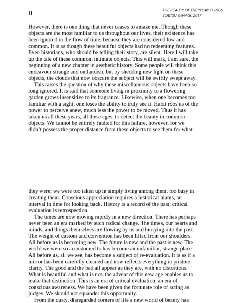 The Beauty of Everyday Things (Soetsu Yanagi Michael Brase) (Z-Lib ...