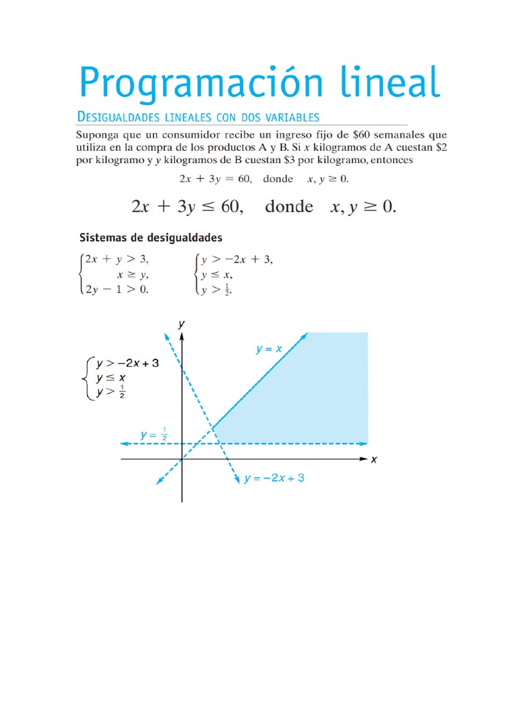 Programacion Lineal | PDF