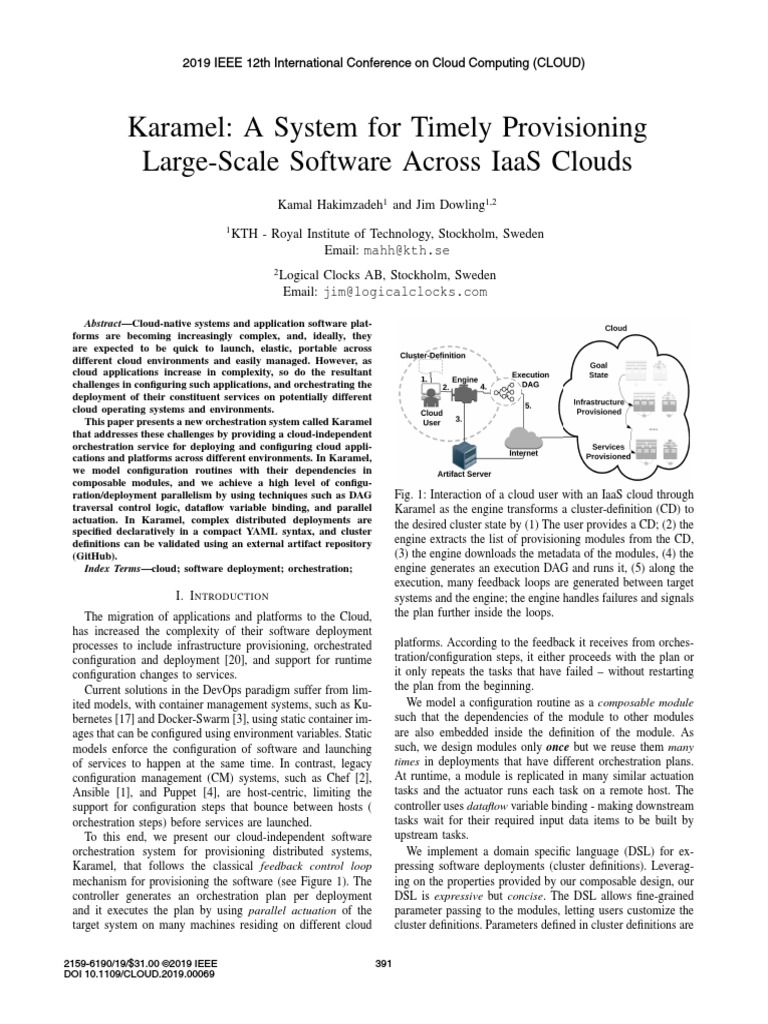 32karamel A System For Timely Provisioning Large-Scale Software Across ... 32karamel A System For Timely Provisioning Large-Scale Software Across ...