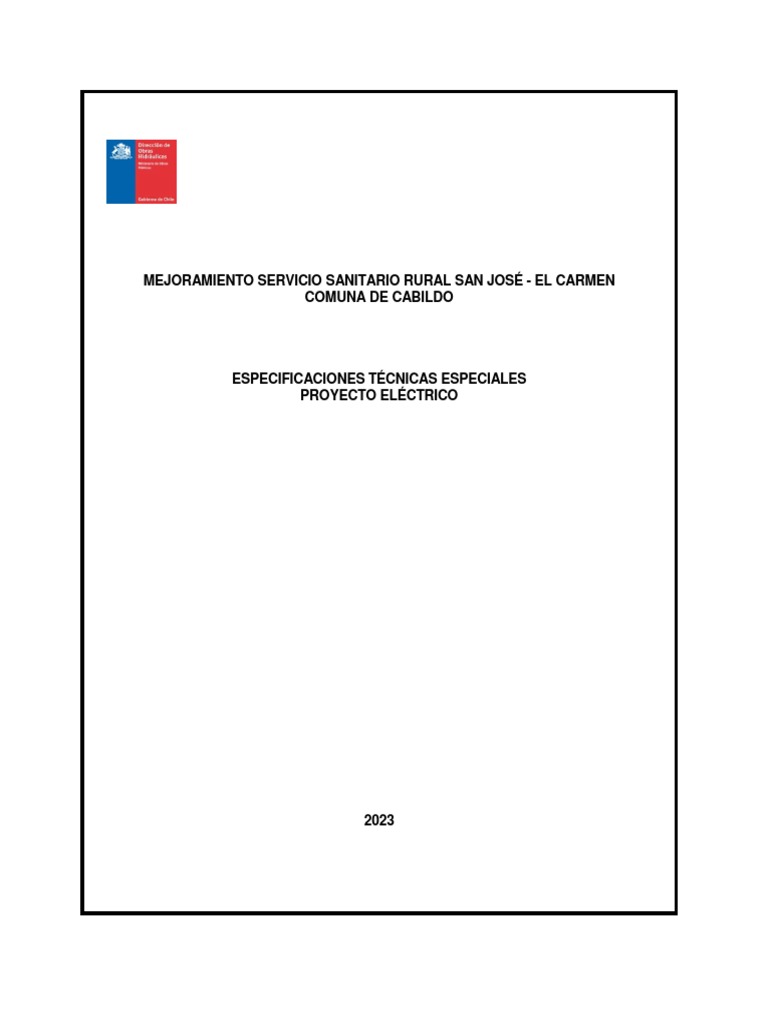ETE_Proyecto_Eléctrico_San_Jose_El_Carmen_SPE_def | PDF | Ingenieria Eléctrica | Tubería ...