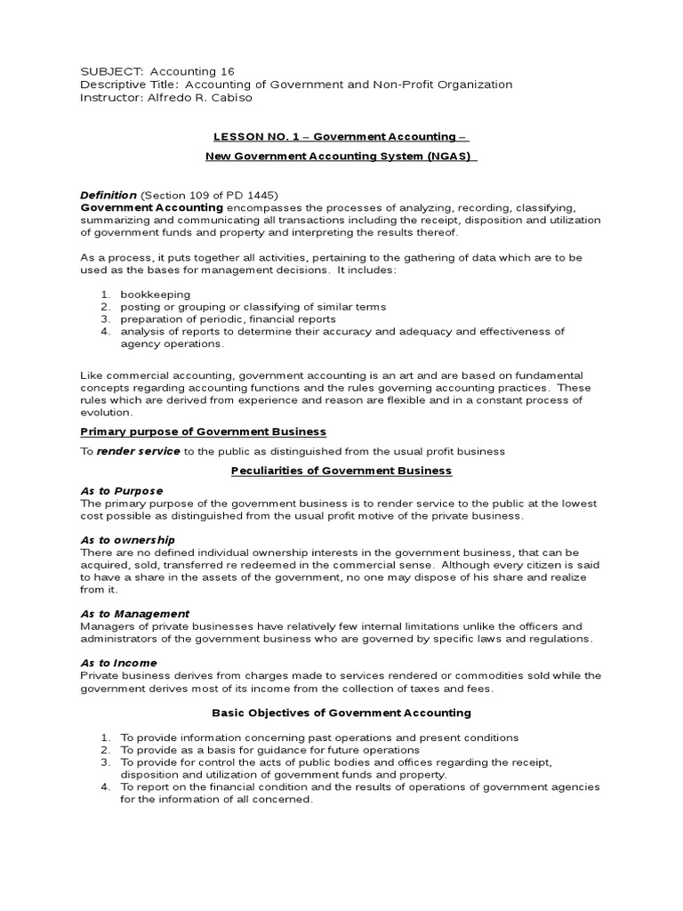 Govacc | Download Free PDF | Fund Accounting | Accounting