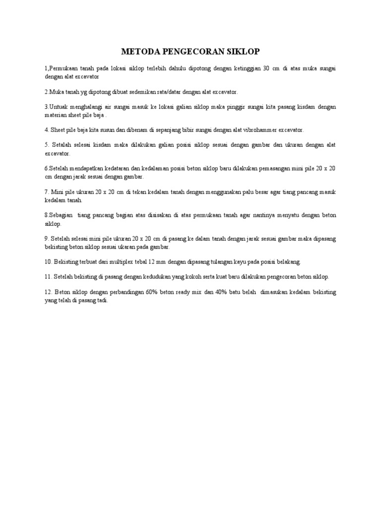 Metoda Pengecoran Siklop | PDF