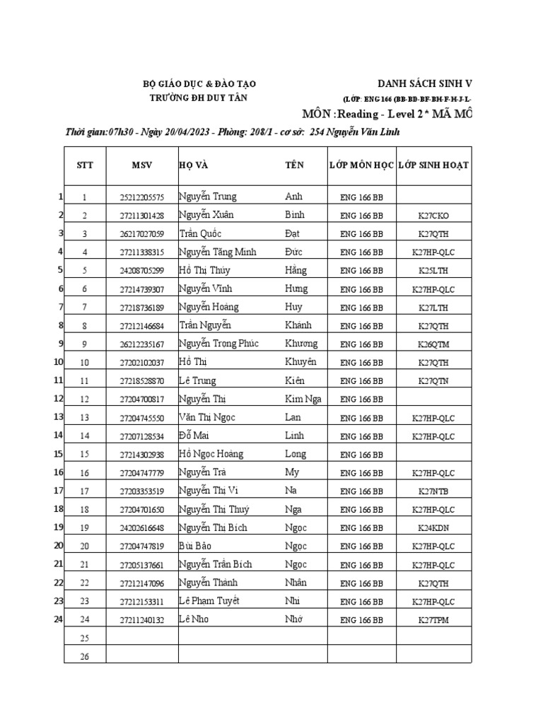 07h30 - ENG166 - READING LEVEL 2 | PDF