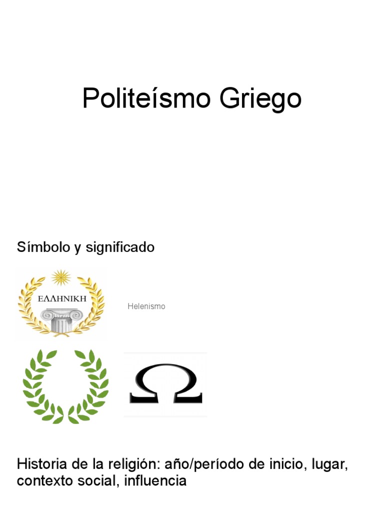 Politeísmo Griego | PDF | Filosofía