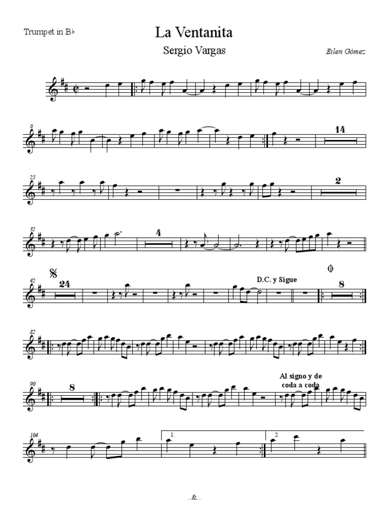 La Ventanita - Trompeta | PDF