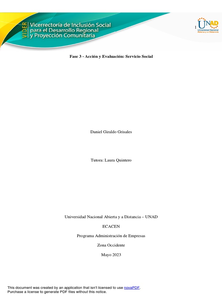 Fase 3 - Daniel Giraldo - Servicio - Social. | PDF Fase 3 - Daniel Giraldo - Servicio - Social. | PDF