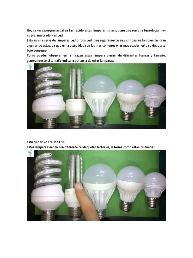 Reparar Focos Led Como Un Profesional Cd01 | PDF | Ciencia y matemáticas