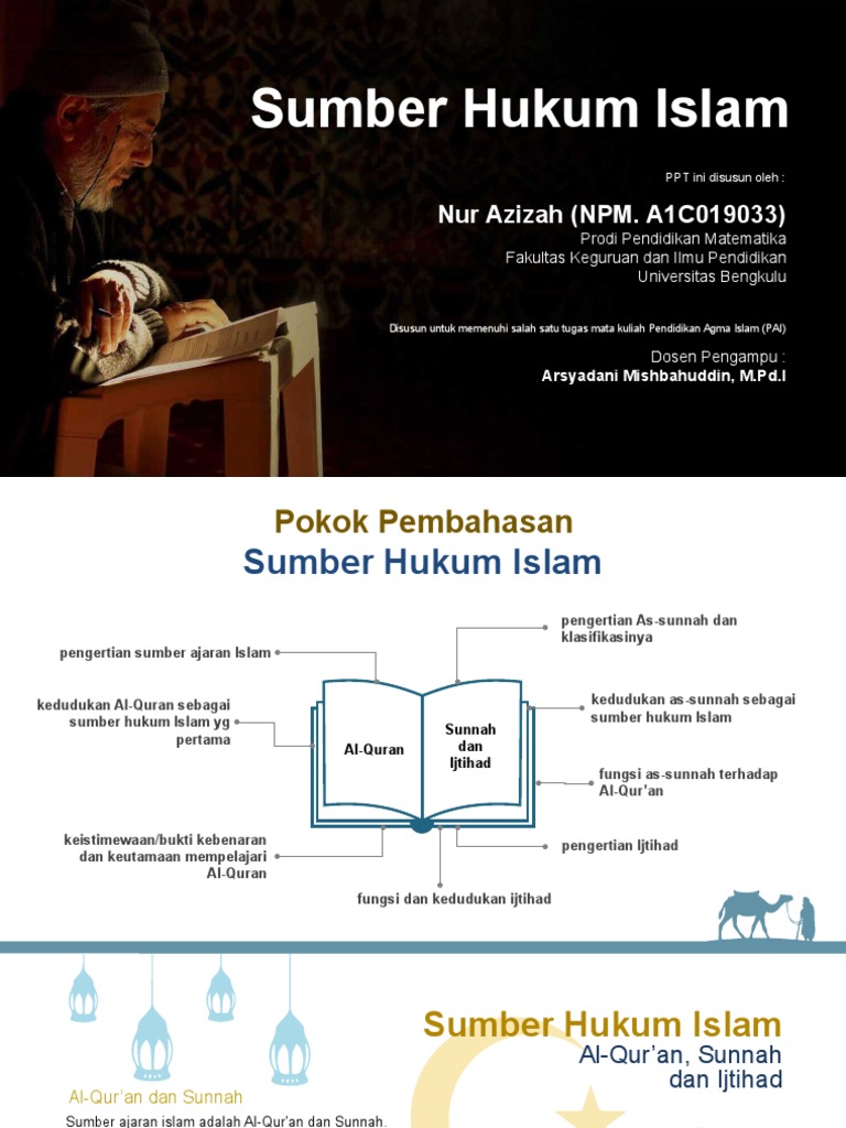 Sumber Hukum Islam | PDF