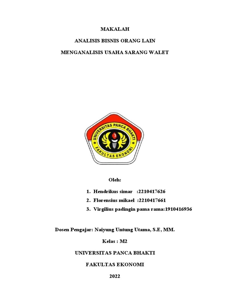 Analisis Usaha Sarang Walet | PDF | Griya & Taman | Kesehatan Holistik