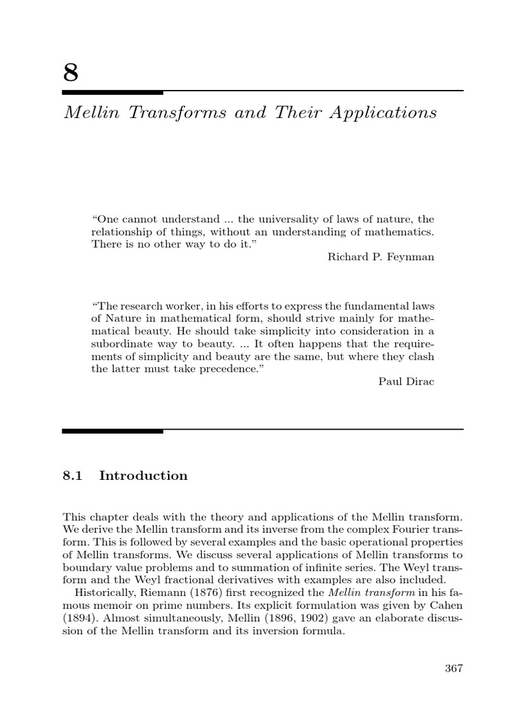 Mellin Transform Pdf Fourier Transform Convolution