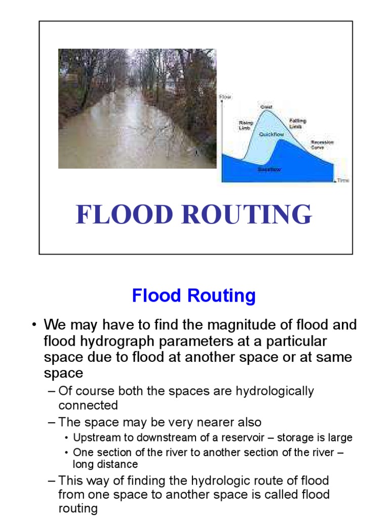 Lecture Series 8 - Flood Routing | PDF Lecture Series 8 - Flood Routing | PDF