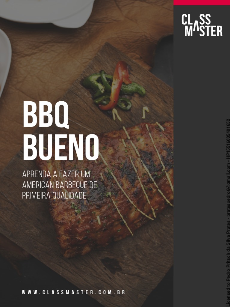Ebook Curso BBQ | PDF | Alimentos | Comidas e bebidas