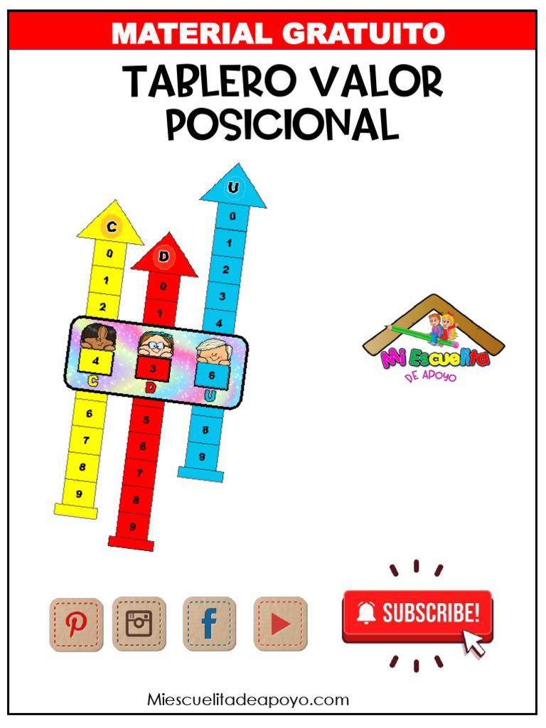 Valor Posicional para Niños Mi Escuelita de Apoyo | PDF