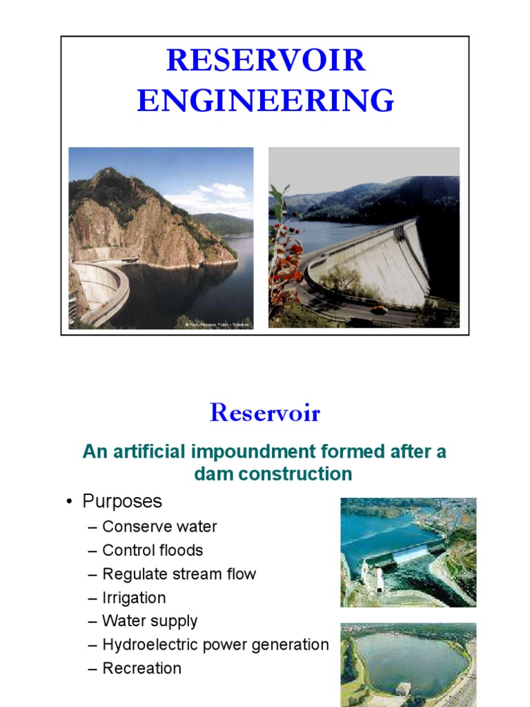 Lecture Series 10 - Reservoir Engineering | PDF