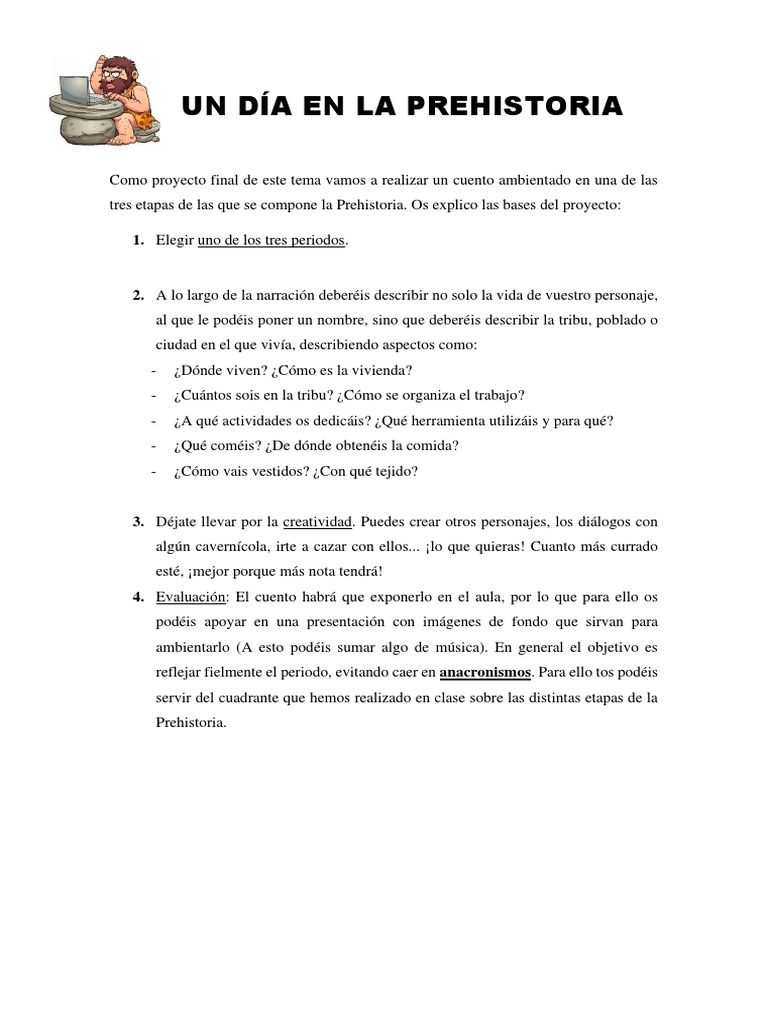 Un Día en La Prehistoria | PDF