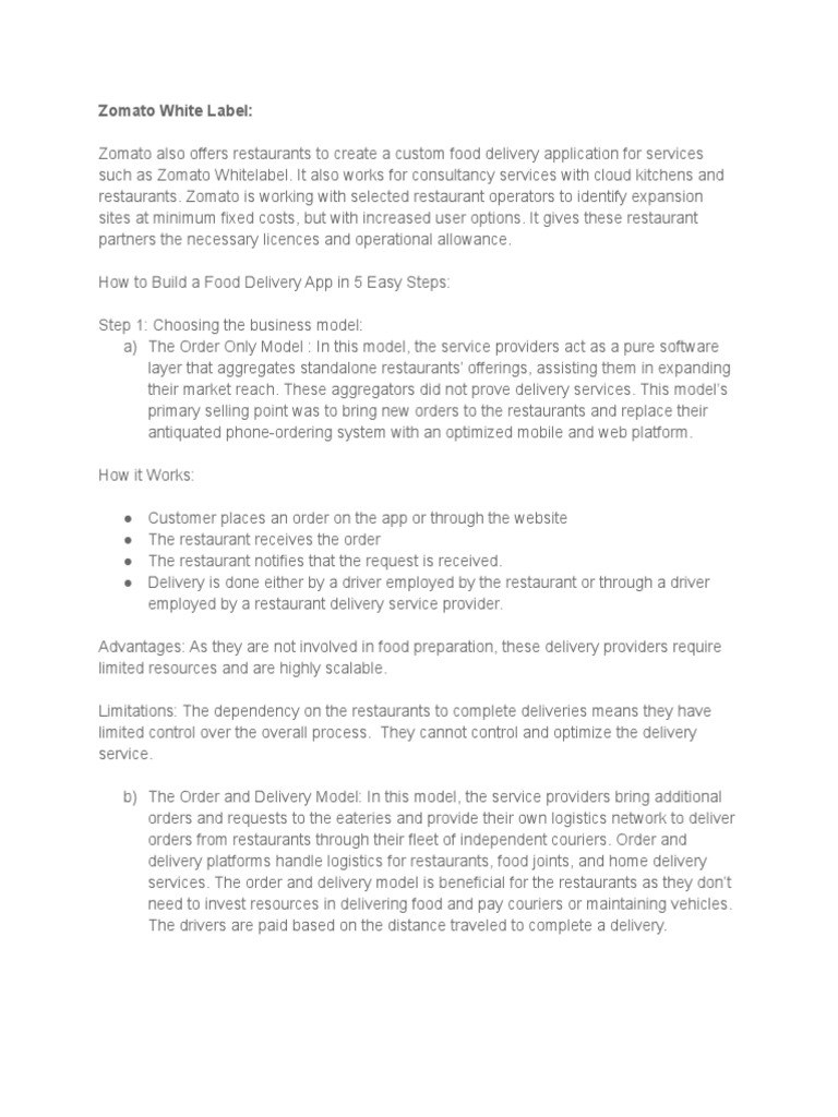 Project - Chole Cloud Kitchen | PDF | Cloud Computing | Restaurants