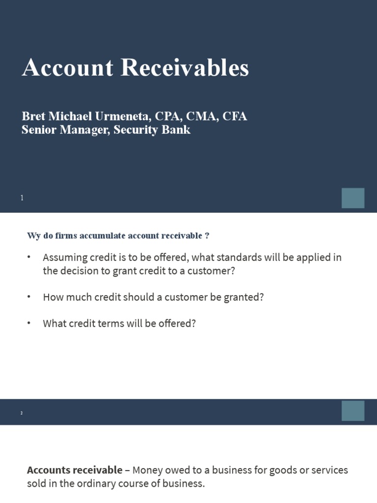 Accounts Receivable | PDF