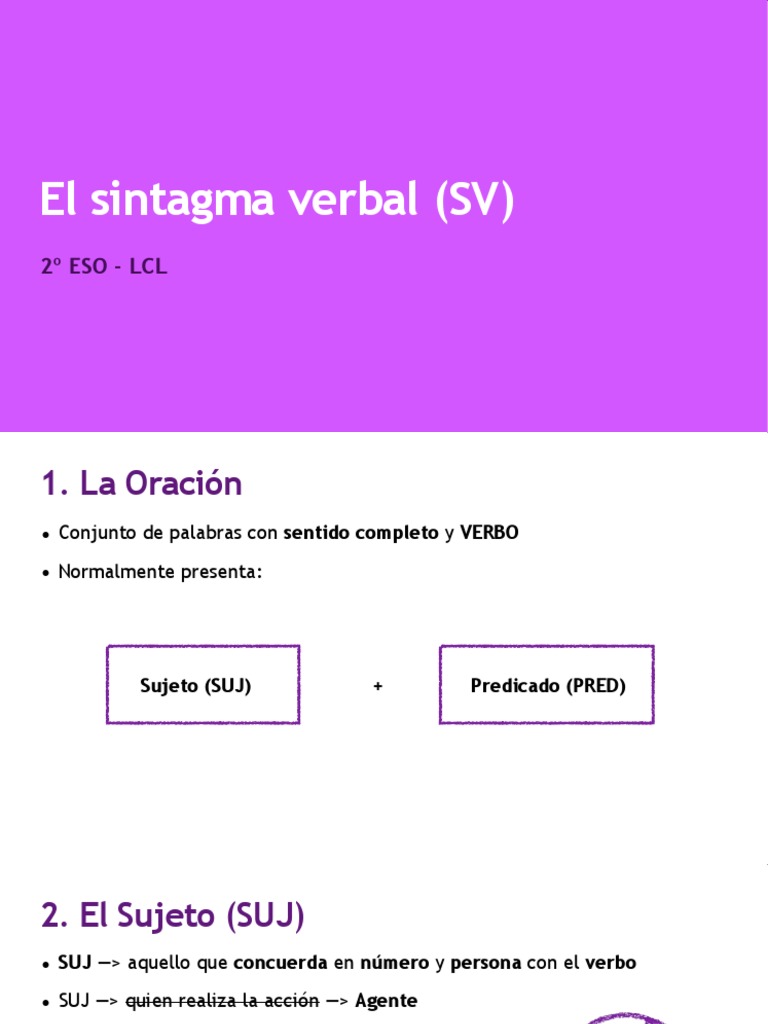 Sintagma Verbal 2º | PDF