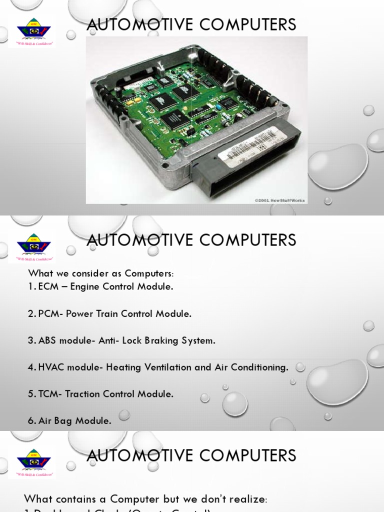 Automotive Computers | PDF | Computer Memory | Microcontroller