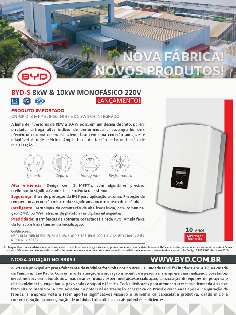 PRO - BYD-S - 8kW & 10kW | PDF