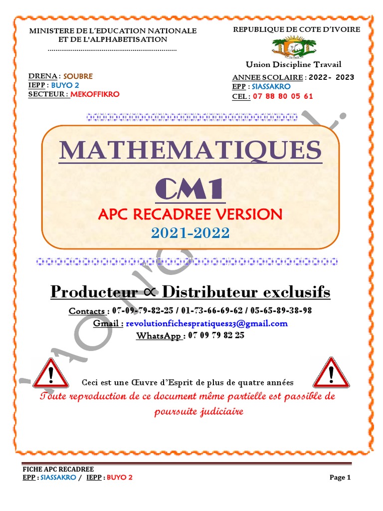 MATH CM1 | PDF