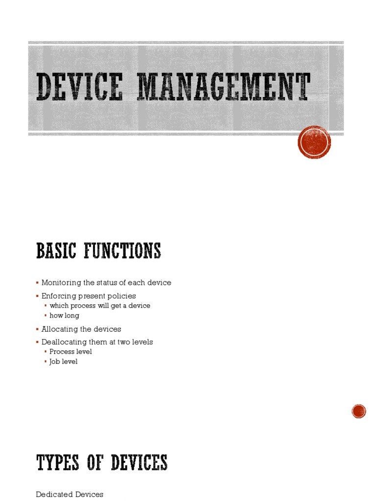 Device Management | PDF