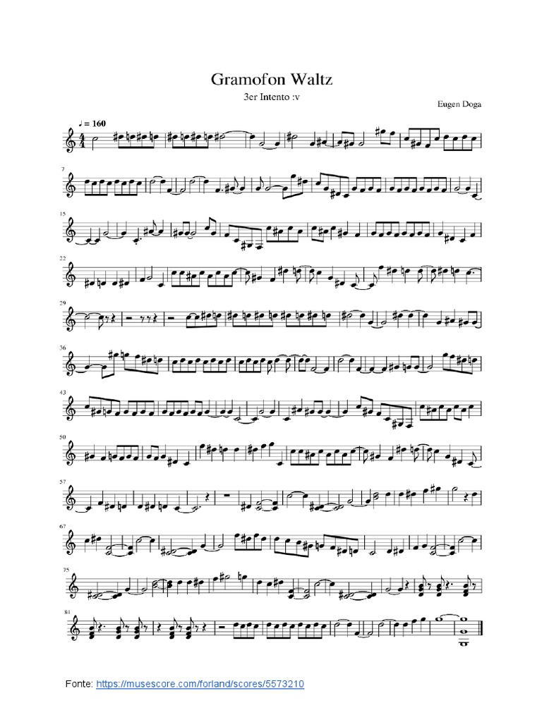 Eugen Doga - Gramofon Waltz | PDF