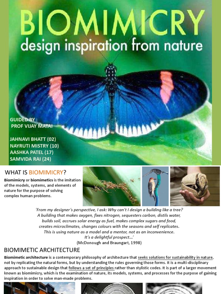 Biomimicry in Architectural Design | PDF | Mimicry | Ecology