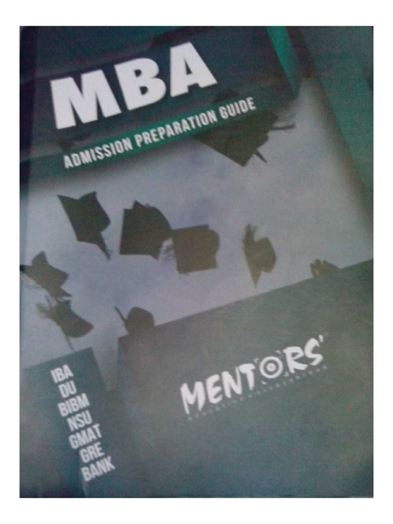 Mentors Mba Admission Guide Pdf
