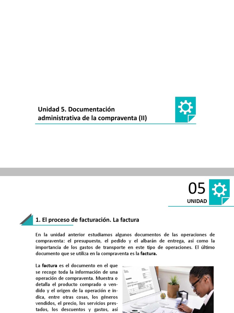 TEMA-5. Documentación Administrativa de La Compraventa II | PDF | Factura | Economias